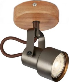 Brilo - LED Bodové svítidlo TAHUN 1xGU10/5W/230V 3000K hnědá