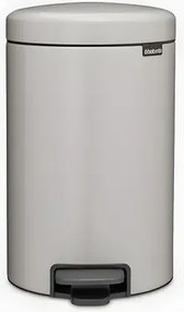 Brabantia Newicon pedálový odpadkový koš jemně šedá / 12 L / průměr 25