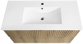 Aqualine Aqualine, PANEDA STRIP umyvadlová skříňka 99,5x55x45,2cm, dub emporio, PN310