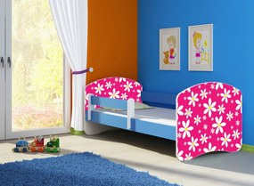 Dětská postel - Růžová sedmikráska 2 160x80 cm modrá