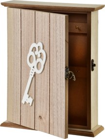 Dřevěná skříňka na klíče STACY Key 20x6x24,5 cm hnědá