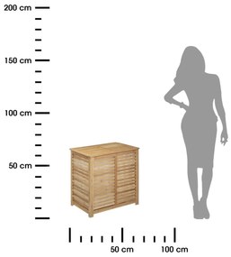 Bambusový koš na prádlo SICELA 100 L natural