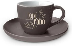 HD Kafetearie Espresso hrneček s podšálkem Dobré ráno Kafetearie