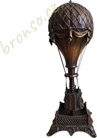 Stolní hodiny horkovzdušný balón – dekorativní hodiny, Veronese WU76967A4