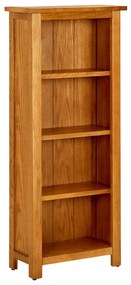 vidaXL Knihovna se 4 policemi 45 x 22 x 110 cm masivní dubové dřevo