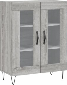 Skříň highboard šedá sonoma 69,5 x 34 x 180 cm kompozitní dřevo 3198311