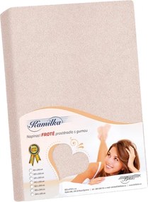 Bellatex Prostěradlo froté pudrová růžová rozměr 120x200 cm