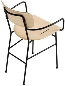 MIDJ - Židle PIUMA P M LG - s područkami dřevěná