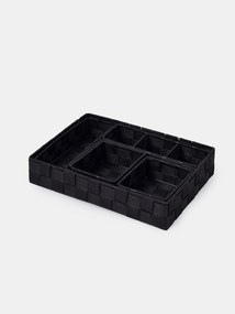 Sinsay - Sada organizérů s pleteným vzorem 6 pack - černá