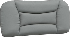 Postel s matrací Hvar světle šedá 90 x 200 cm textil 3208506