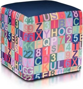 Sedací vak MODERN Cube Amore- plyš 50L TiaHome