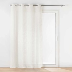 Záclona na kroužcích HALTONA NATURAL, 140 x 280 cm, efekt lnu
