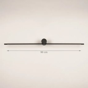 Nástěnné LED svítidlo nad zrcadlo Fox Black 90