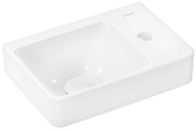 Hansgrohe Xelu Q - Umývátko 36x25 cm, bez přepadu, otvor pro baterii vpravo, SmartClean, bílá 61084450