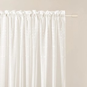 Moderní krémová záclona Marisa s páskou na zavěšení 200 x 250 cm