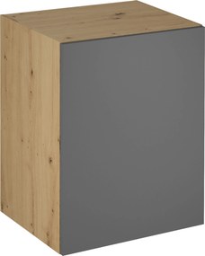 Horní skříňka, dub artisan/šedý mat, univerzální, LANGEN G60G