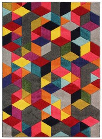 Flair Rugs, Kusový koberec Spectrum Dynamic Multi, 80x150, vícebarevná, ložnice