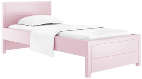 BAMI Dřevěná jednolůžková postel SIMONE 90x200 cm do dětského pokoje Zvolte barvu: Šedá