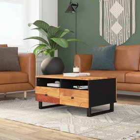 vidaXL Konferenční stolek 80 x 54 x 40 cm masivní mangovník a kompozit [351955] Barva: Hnědá