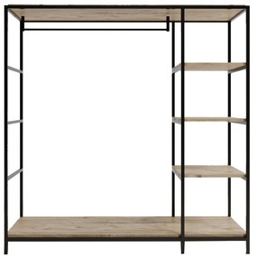 Kalune design Otevřená šatní skříň AMBERG 180x180 cm