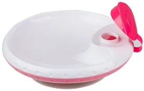 BABY ONO Ohřívací talířek s přísavkou BabyOno - růžová
