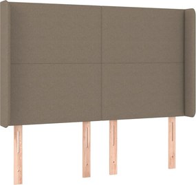 Box spring postel s matrací a LED taupe 140x200 cm textil 3138161