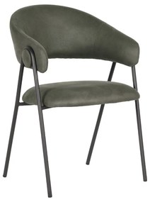 Jídelní židle Lowen - zelené mikrovlákno