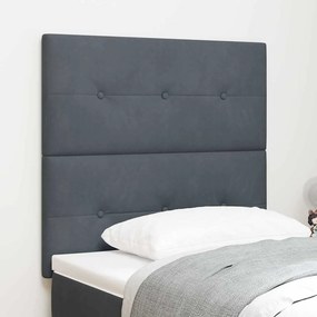 Čelo postele Tmavě šedá 100 cm samet 3337816