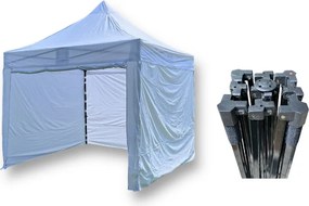 Nůžkový párty stan 3x3 m STEEL HEXAGON Barva opláštění (Zvolte variantu): 1A - BÍLÁ