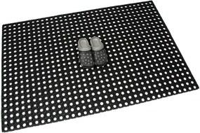 Gumová čistící venkovní vstupní rohož na hrubé nečistoty Honeycomb, FLOMAT - délka 100 cm, šířka 150 cm a výška 2,2 cm