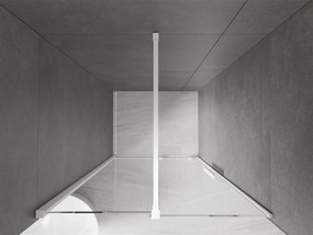 Mexen Velar, posuvné dveře do otvoru 70x200 cm, 8mm čiré sklo, bílý profil, 871-070-000-01-20
