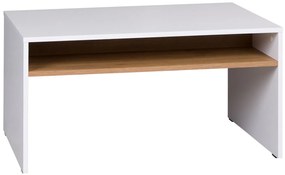 GAB Konferenční stolek Idea (Bílá + Zlatý dub)