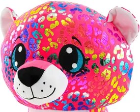 Plyšový leopard Rainbow Star Sparkle růžovo-bílý / Plyšová hračka / se