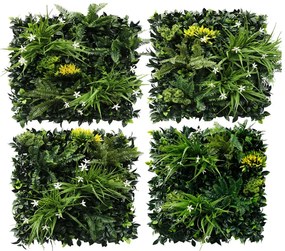 MINI WALL GREEN moss fern, dílec 50 x 50 cm