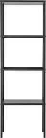 Černý kovový regál 59x90x38 cm Loups – Bloomingville