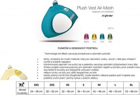 Postroj pro psy a kočky Curli vest Air-Mesh Rush fuchsia Velikost: XL