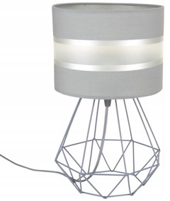 Stolní lampa ELEGANCE, 1x textilní stínítko (výběr ze 6 barev), (výběr ze 3 barev konstrukce), D