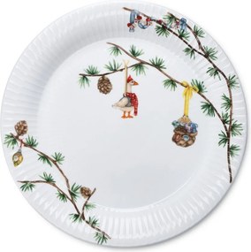 Bílý porcelánový talíř s vánočním motivem ø 27 cm Hammershøi Christmas – Kähler Design