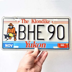 Kanadská SPZ Yukon The Klondike BHE 90