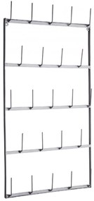 Nástěnný věšák na hrnky Iron natural, šedá barva, kov