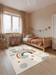 Hanse Home, Dětský koberec Adventures 106430 Cream Multicolor, 200x290, vícebarevná, dětský pokoj