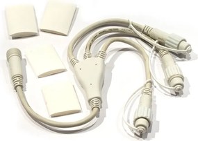Easy Fix T rozbočovač, 3 výstupy, bílý, IP44