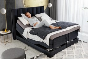 Kontinentální postel VENETA boxspring  s elektrickým polohováním 200X180, růžová (nube 24)