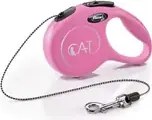 Flexi Cat XS lanko 3m růžové / Vodítko