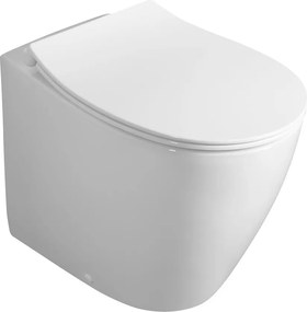Isvea Isvea, SENTIMENTI WC mísa stojící, Rimless, 36x55cm spodní/zadní odpad, bílá, 10SM10004SV