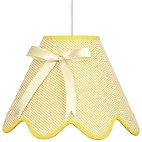 Žlutý závěsný lustr Lola pro žárovku E27 - Candellux