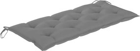 Skládací zahradní lavice s poduškou 118 cm bambus 3063865