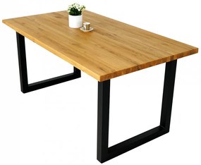 Jídelní stůl s masivní dubovou deskou Verano 1900 x 900 mm