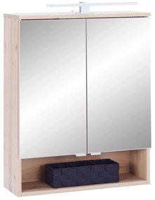 Zrcadlová skříňka do koupelny ROBES; dub sonoma