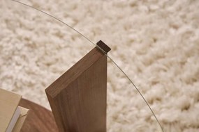 Designový konferenční stolek Eleanora 75 cm vzor ořech